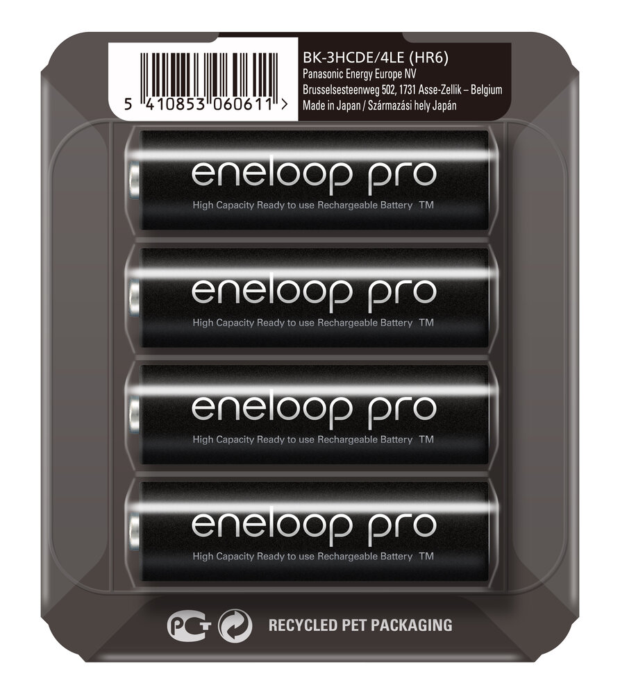 Akumulatorki Aa R6 Panasonic Eneloop Pro R6 Aa 2500mah Bk 3hcde 4