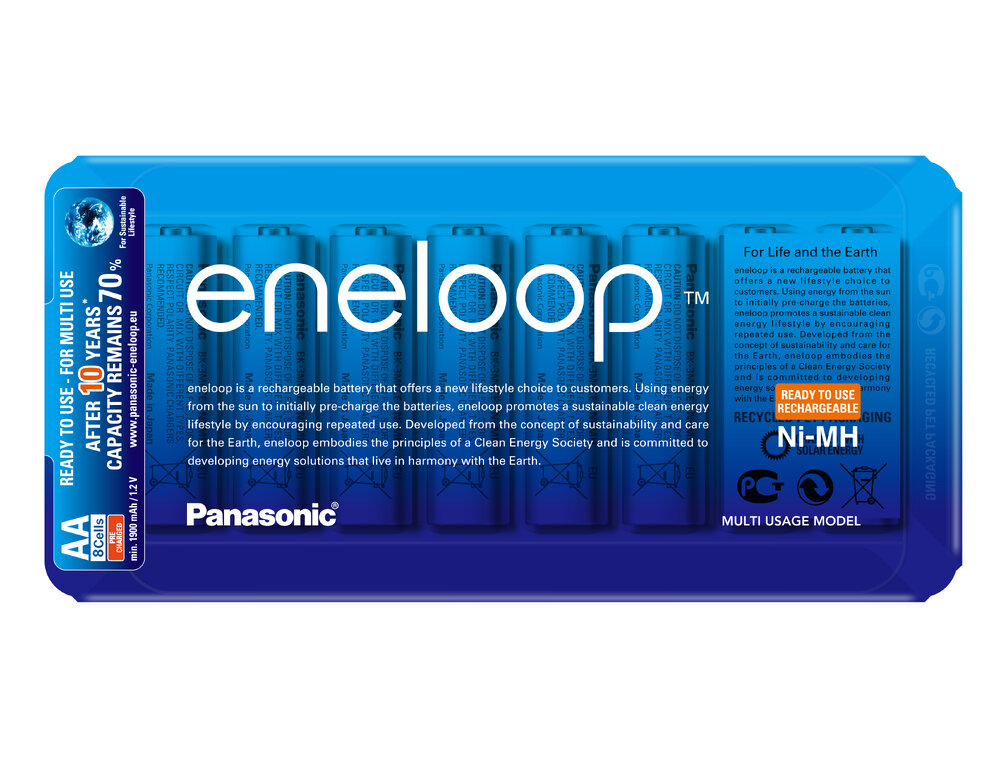 Akumulatorki Aa R6 Panasonic Eneloop 2000mah Bk 3mcce 8le 8 Sztuk