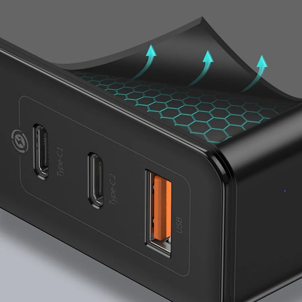 Baseus GaN2 Pro CCGAN-J01 120W szybka ładowarka sieciowa z 2 gniazdami ...