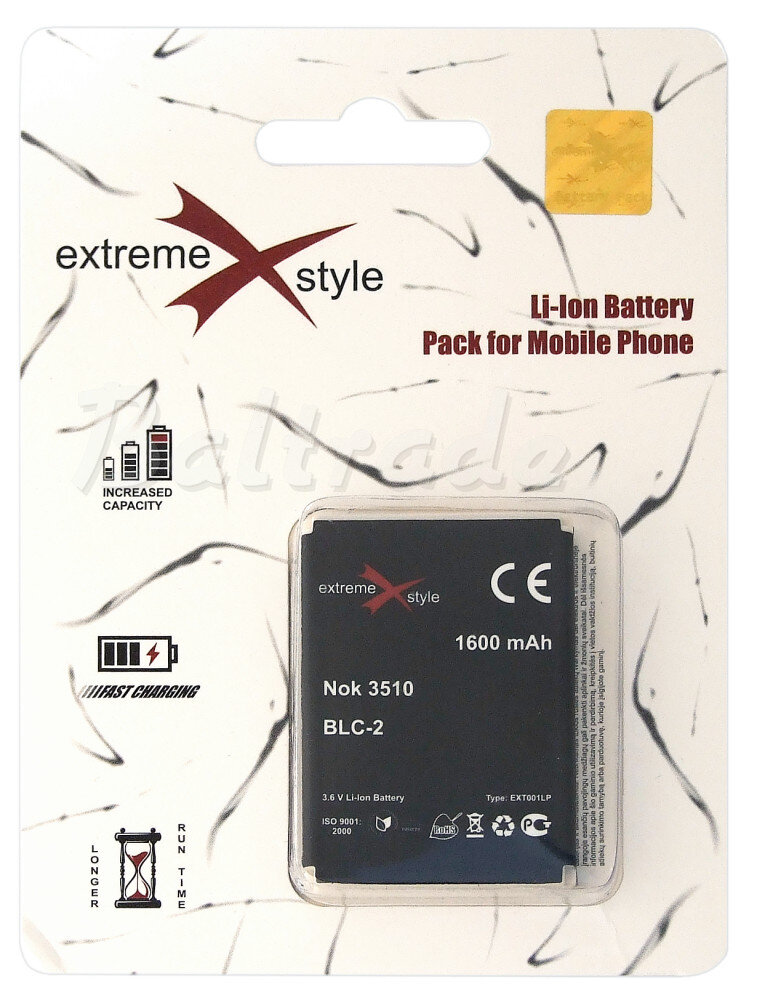 Bateria Extreme Style BLC-2 do Nokia 3310/3410/3510i Li-ion 1600mAh - sklep internetowy hurt.com.pl