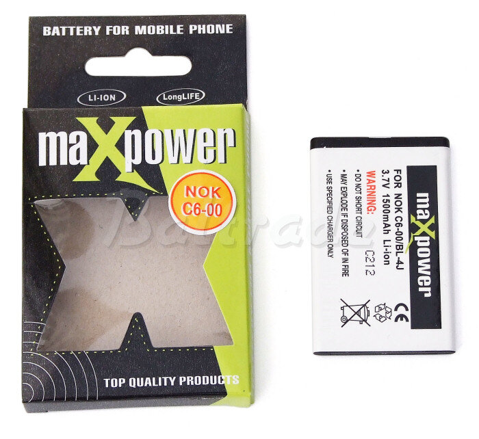 Bateria maXpower do Nokia C6-00 Li-ion 1500mAh - sklep internetowy hurt.com.pl