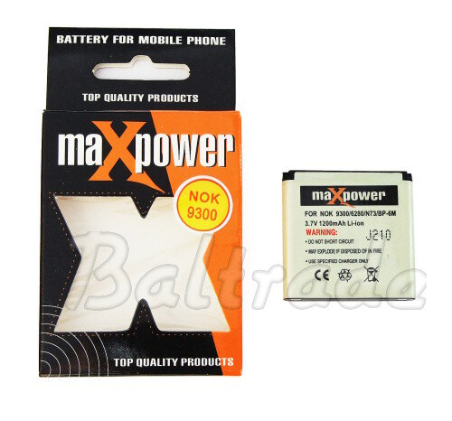 Bateria maXpower do Nokia N73/9300/3250 Li-ion 1200mAh - sklep internetowy hurt.com.pl
