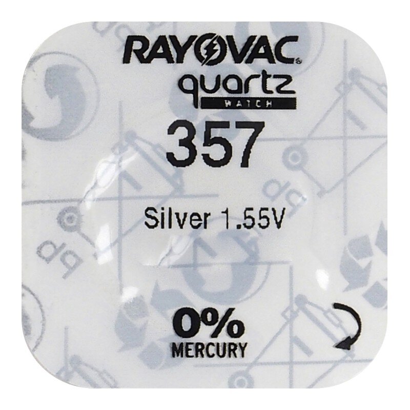 Bateria srebrowa mini Rayovac 357 / SR44W / SR44 - sklep internetowy hurt.com.pl