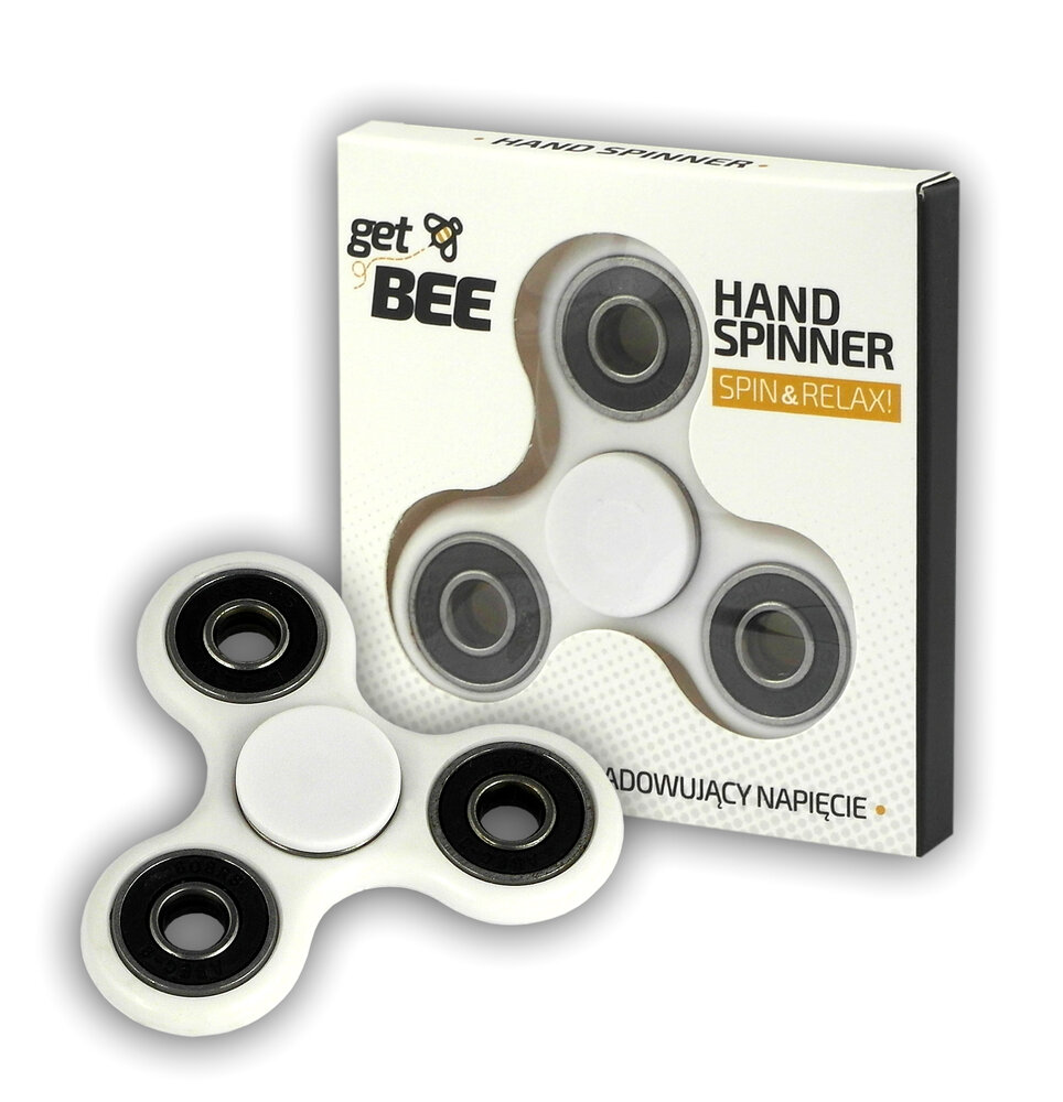 Biały hand spinner / fidget spinner Get BEE - sklep internetowy hurt.com.pl