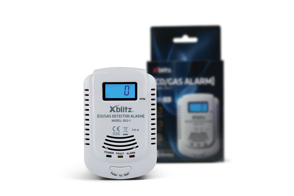 Detektor, czujnik czadu z wyświetlaczem Xblitz DG3-1 - sklep ...