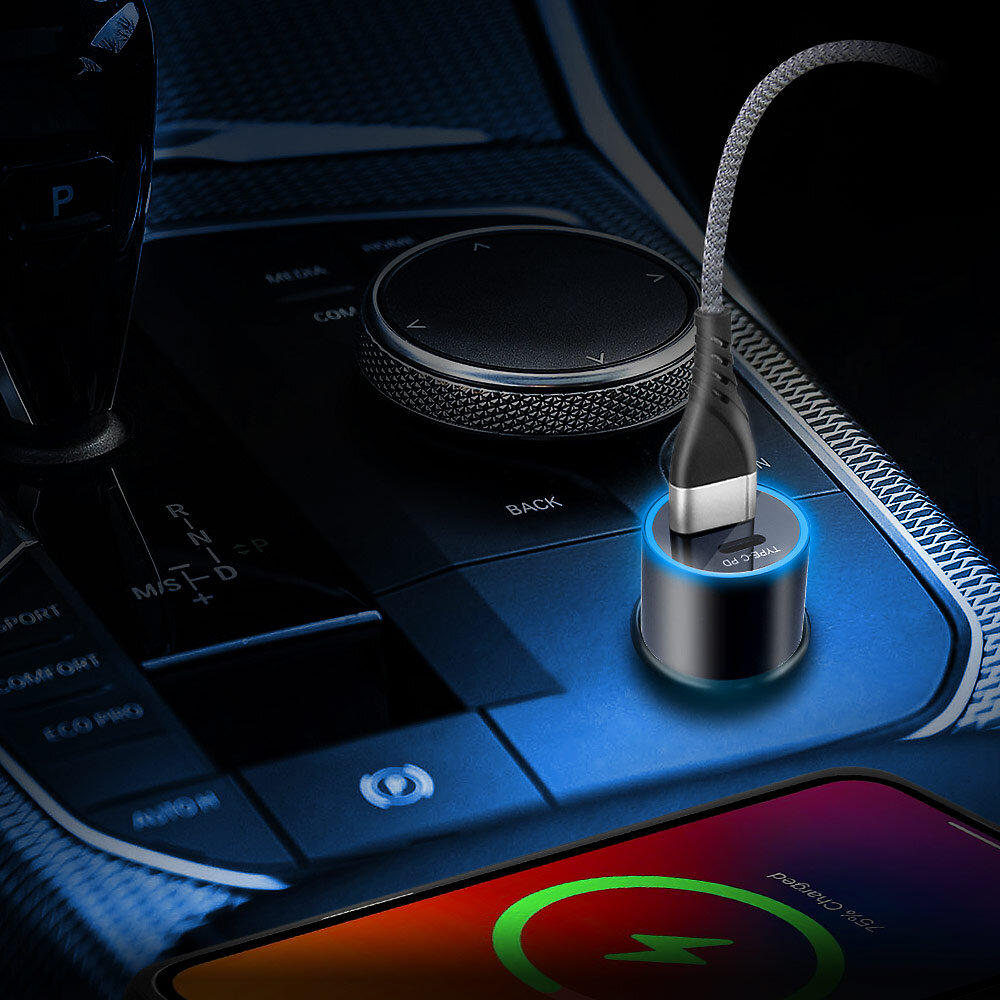 Ładowarka samochodowa everActive CC-20Q z gniazdem USB QC3.0 oraz USB-C PD 36W - sklep ...