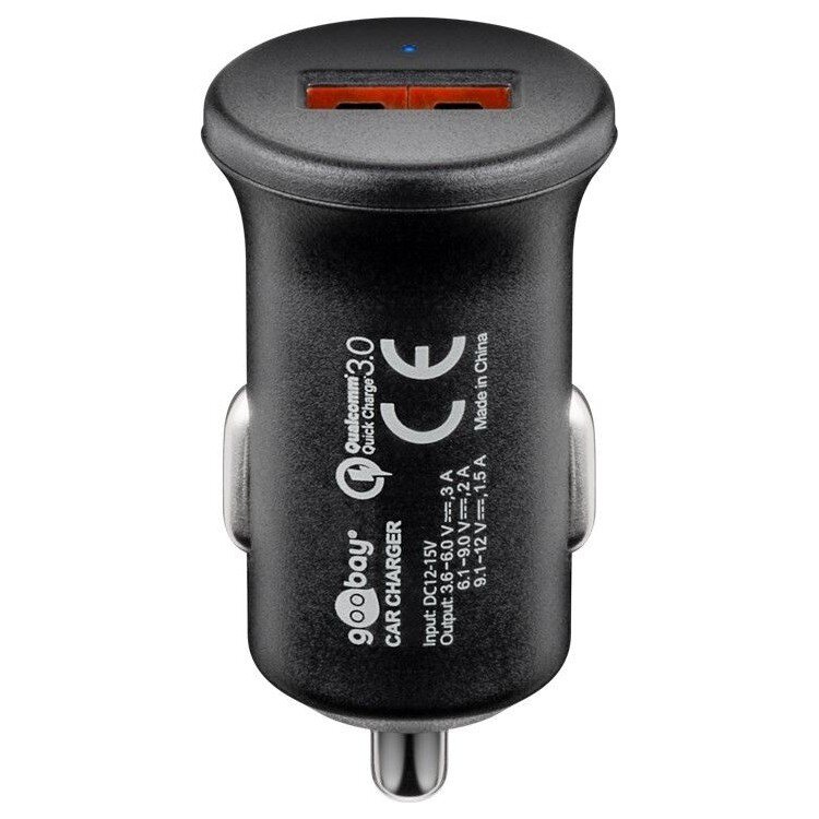 Ładowarka USB samochodowa GOOBAY 45162 3A Quick Charge QC3.0 fast ... Ładowarka USB samochodowa GOOBAY 45162 3A Quick Charge QC3.0 fast ...