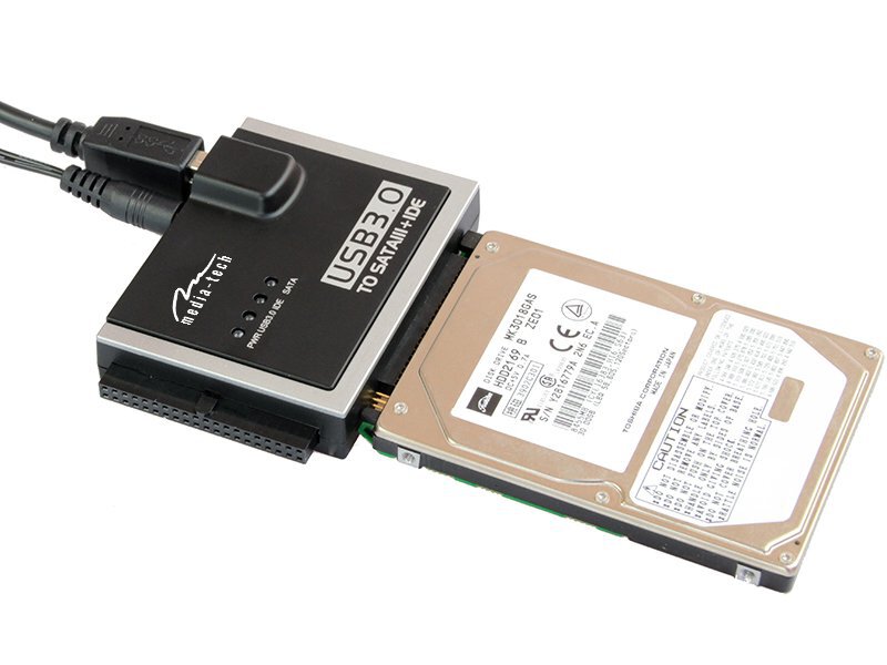 Mostek / Adapter USB 3.0 na SATA/IDE 2,5' 3,5' Media-Tech MT5100 - sklep internetowy hurt.com.pl