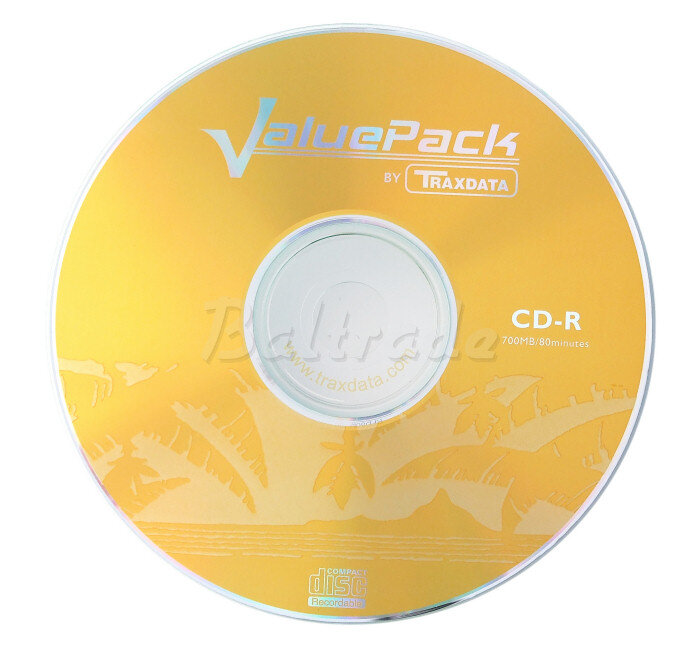 Płyta CD-R 700MB 80MIN Traxdata ValuePack koperta 1szt. - sklep internetowy hurt.com.pl