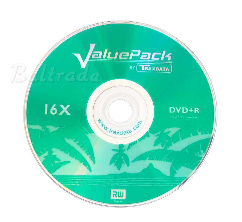 Płyty DVD+R 4,7GB 16X Traxdata ValuePack 50szt. - sklep internetowy hurt.com.pl