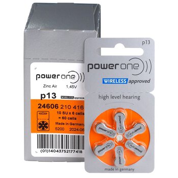 60 x baterie do aparatów słuchowych Power One Varta 312 + 4szt LR6 / AA + 4szt LR03 / AAA ...